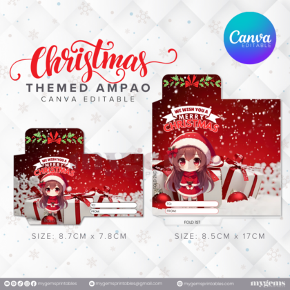 60 Designs | Christmas Themed Ampao Template | Canva Editable - Mygems ...