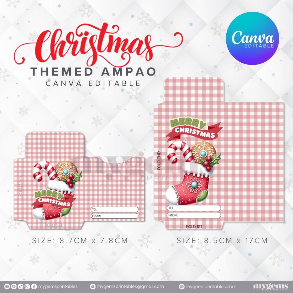 60 Designs | Christmas Themed Ampao Template | Canva Editable - Mygems ...